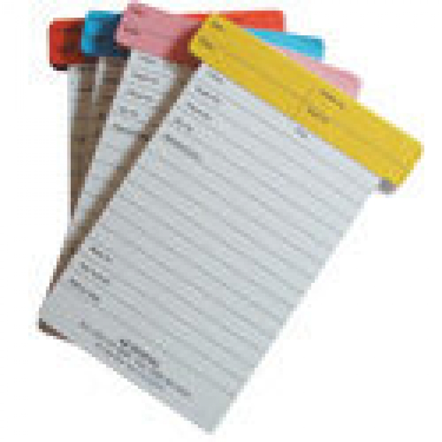 Plain T-Cards for Autotag Visual Planning Systems.