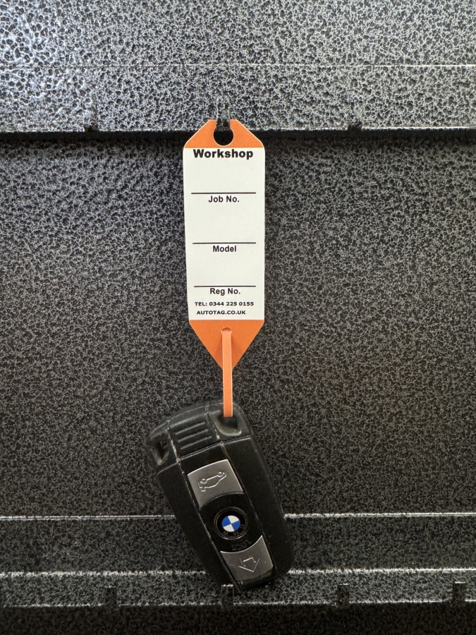 ECO Workshop - PRINTED - with attached loop tail - Autotag UK, motor trade merchandising specialists